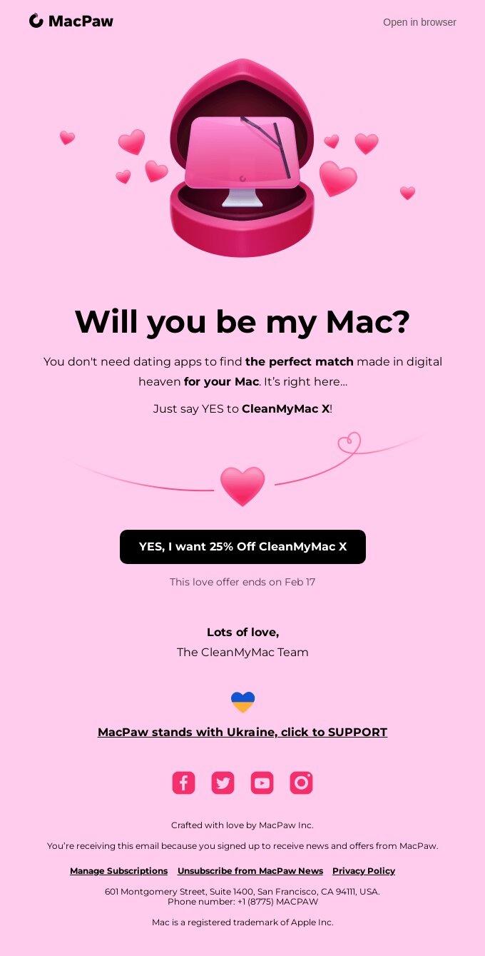 60 Valentine's Day email subject lines to win hearts + email examples