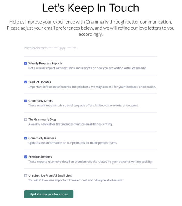 Top 12 unsubscribe email and page examples for inspiration | Email ...