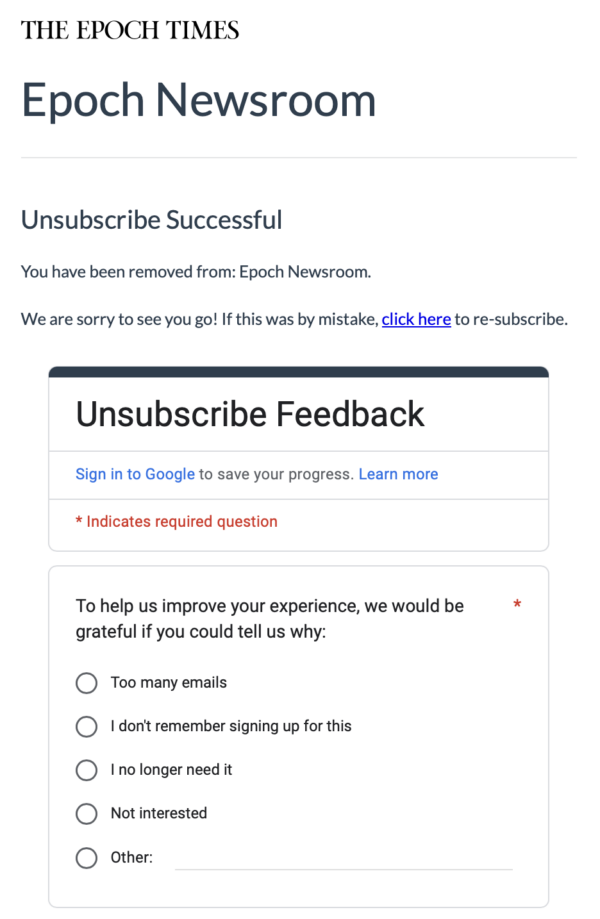 Top 12 unsubscribe email and page examples for inspiration | Email ...