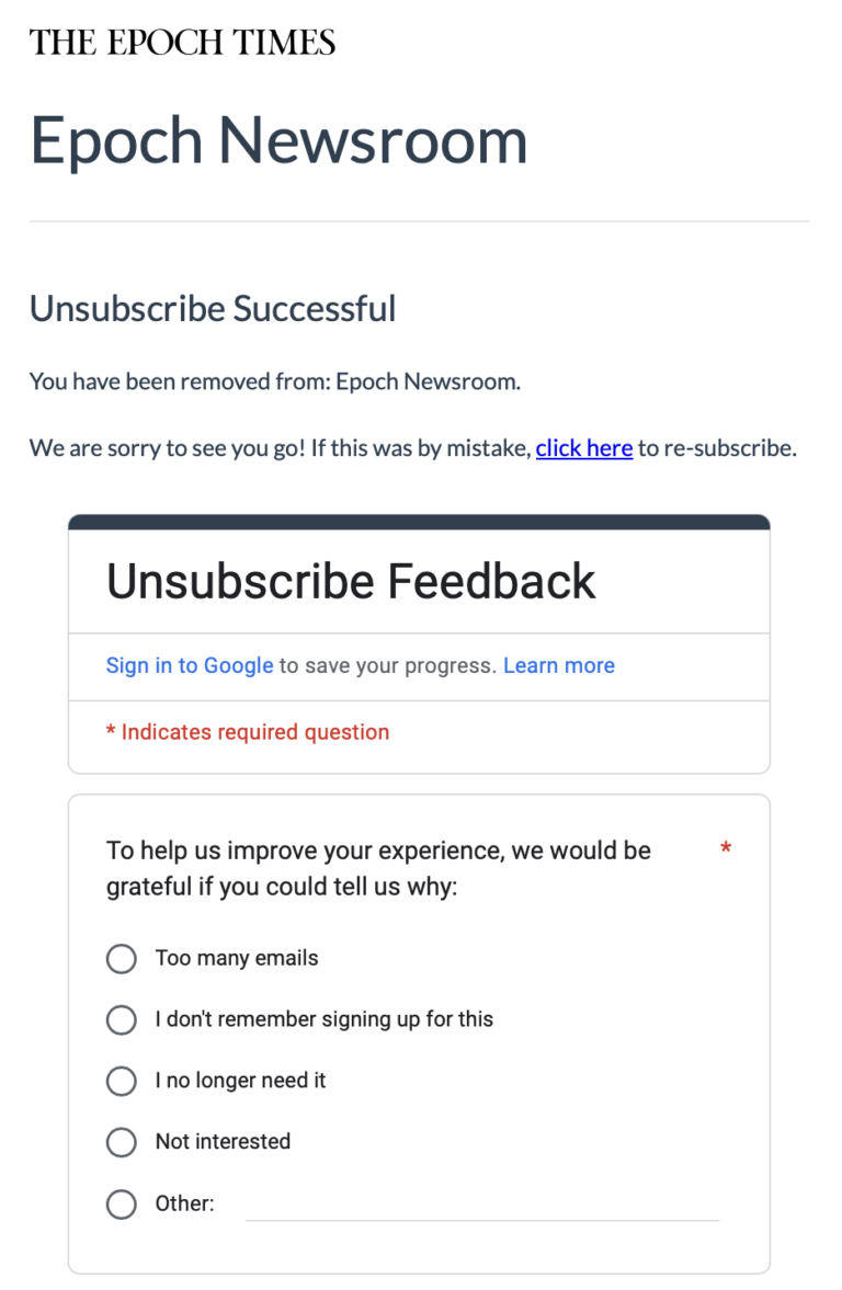 Top 12 unsubscribe email and page examples for inspiration | Email Tools Guide