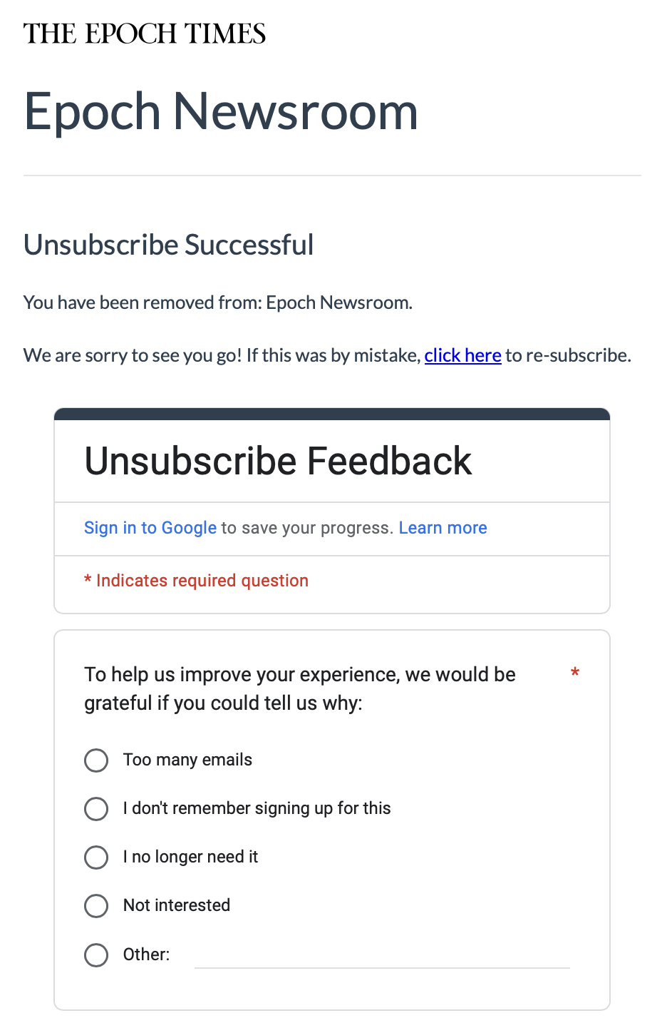 Top 12 unsubscribe email and page examples for inspiration | Email ...